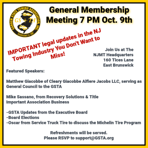 Garden State Towing Association, Inc.